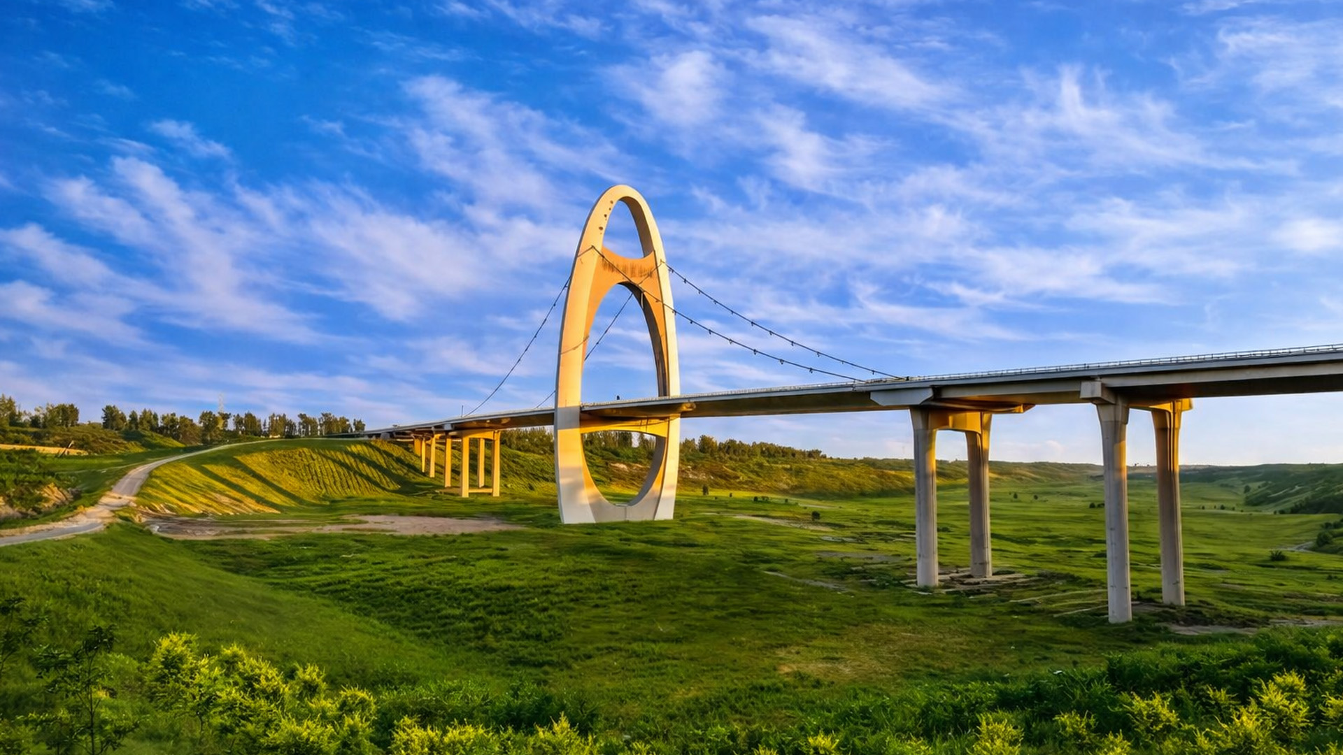 Miyun Yunmeng Bridge in the scenic countryside of Beijing