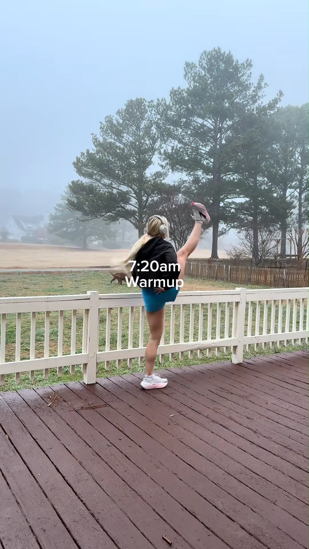 A motivated morning workout routine