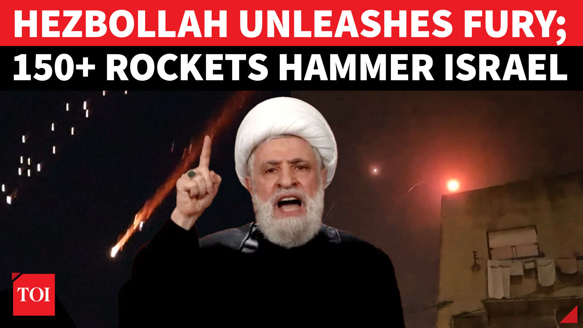 'Coordinated strike': Hezbollah fires 150 rockets at Israel; claims ...
