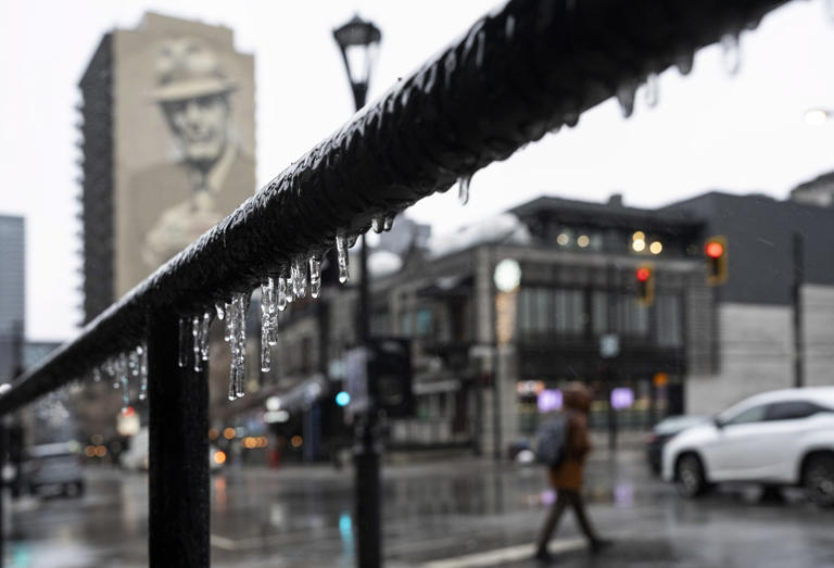 Winter storm brings freezing rain, heavy snow into Ontario and Quebec
