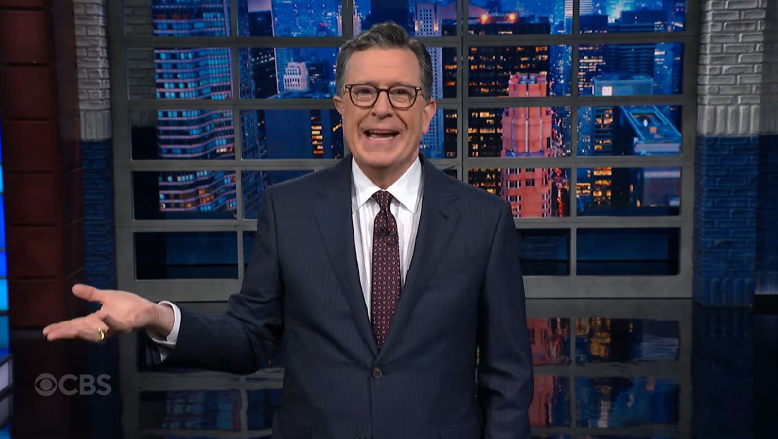 Stephen Colbert stops mid-monologue after fan shouts 'What?'