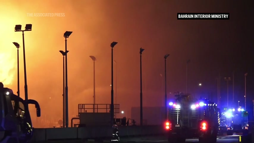 Iranian attack triggers huge blaze at Bahrain’s Muharraq government ...