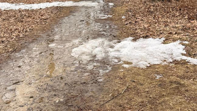 Mud season arrives in Maine, making for sloppy hiking trails