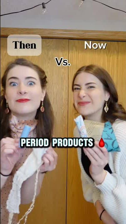 Period products through history - from gauze to menstrual cups!