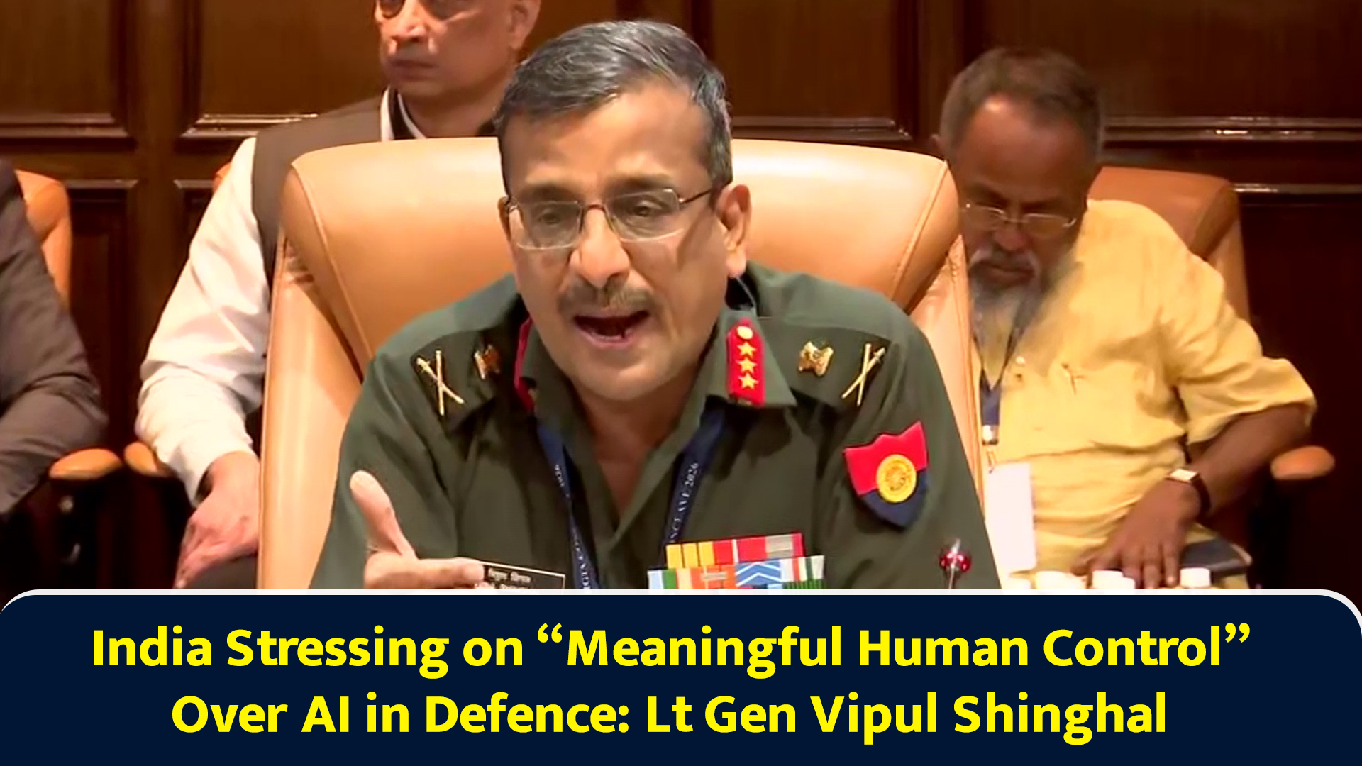 India stressing on “meaningful human control” over AI in defence: Lt ...