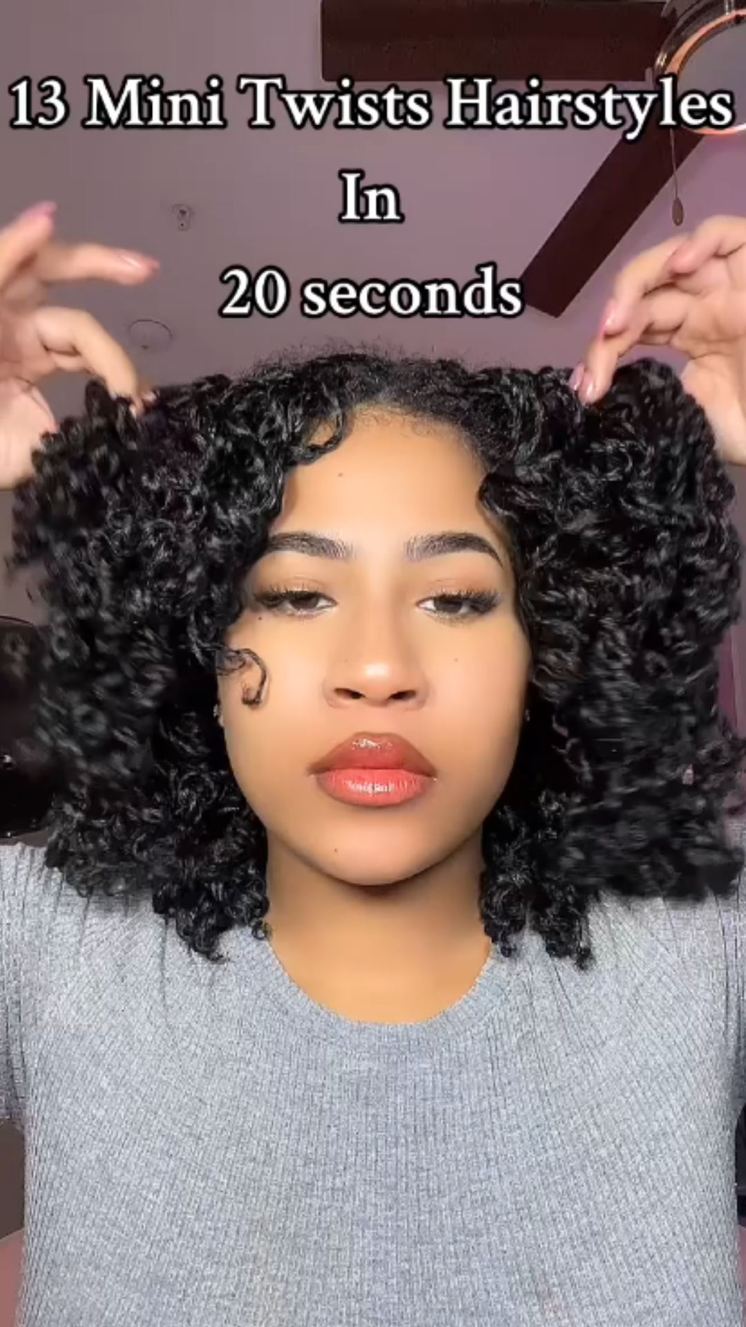 Mini twists hairstyle ideas for afro hair
