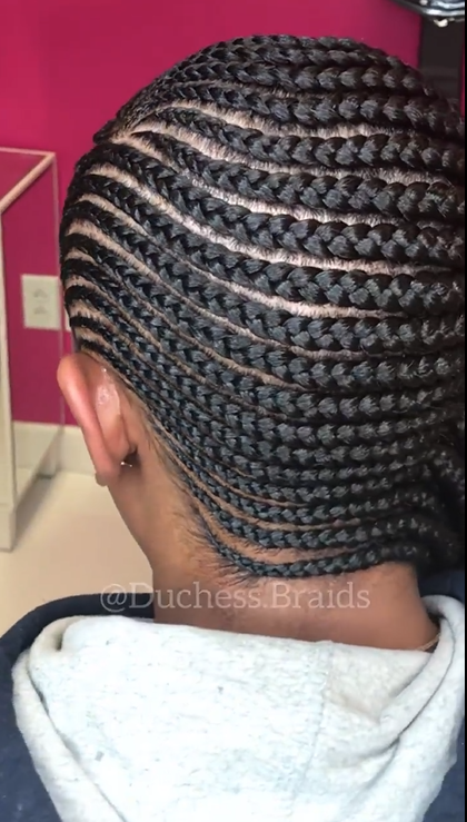 Beautiful side hair braiding full braid transformation