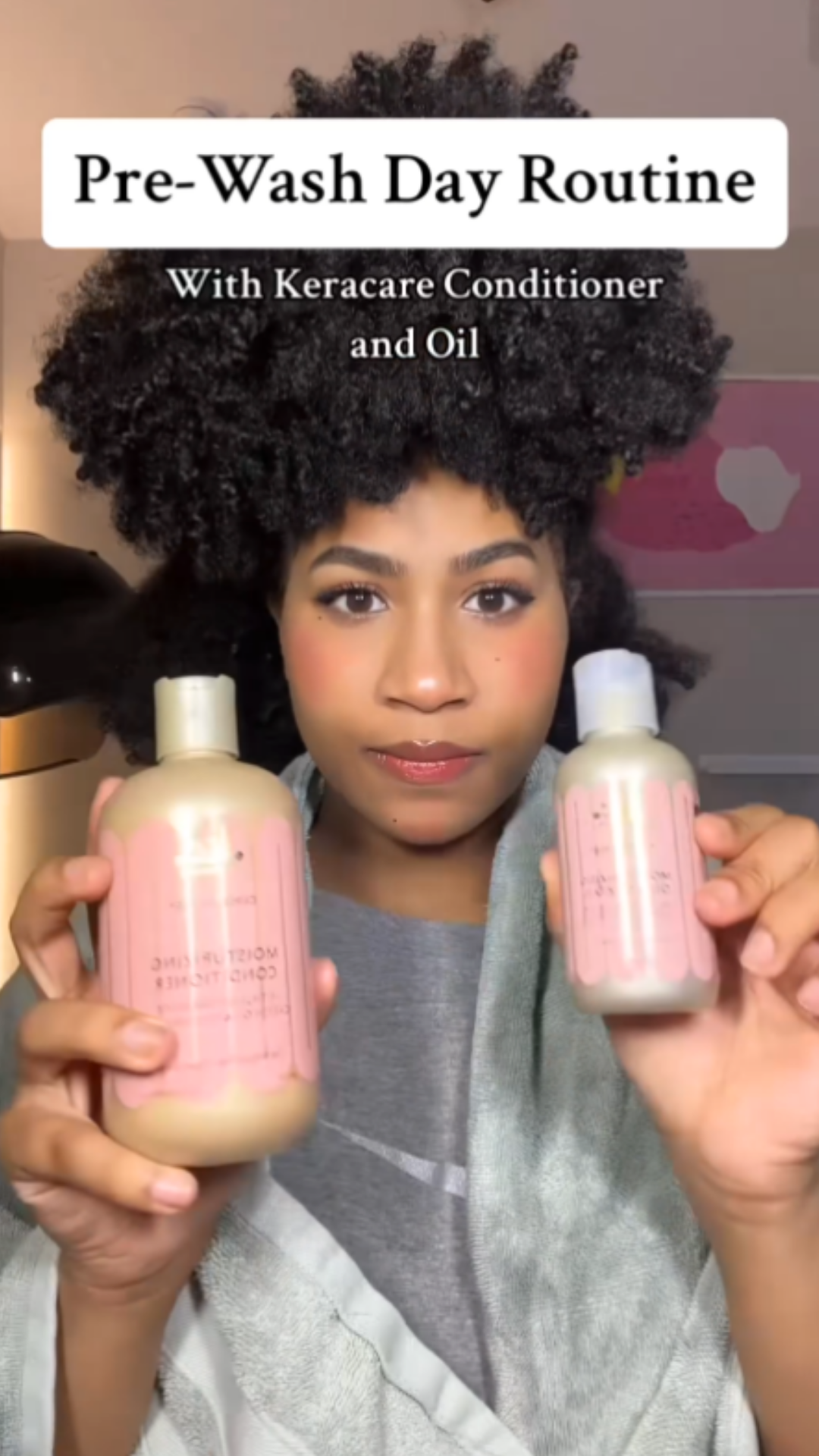 Pre wash routine for healthy afro hair