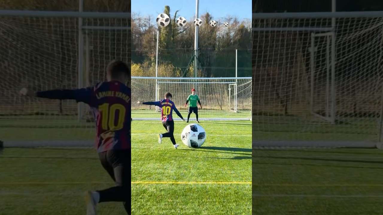 Watch a goalkeeper attempt the impossible: saving tiny soccer balls