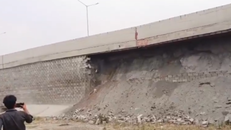 West Bengal highway scare: Portion of NH-19 guard wall collapses in ...