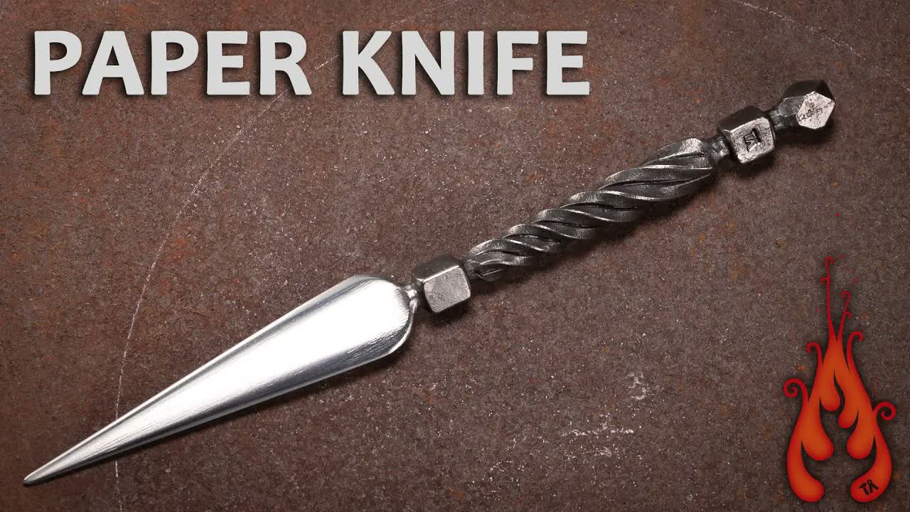 Old-school blacksmithing: Making a letter opener