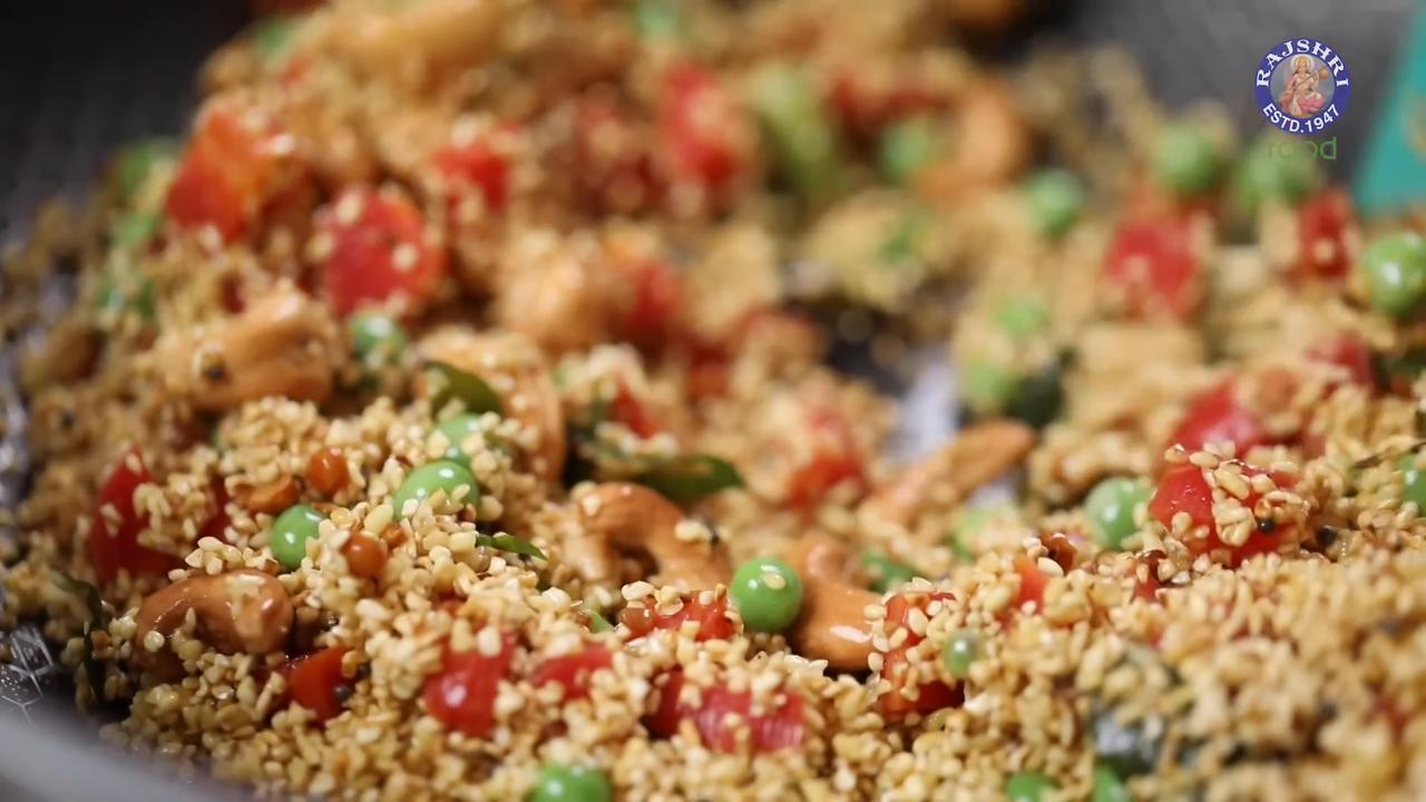 Traditional dalia vegetable upma