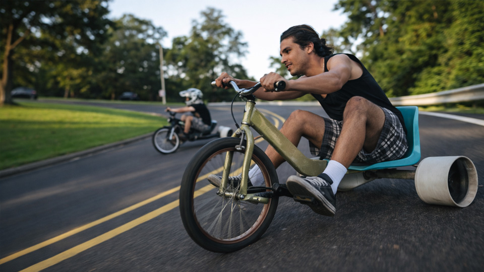How trikes slide through corners
