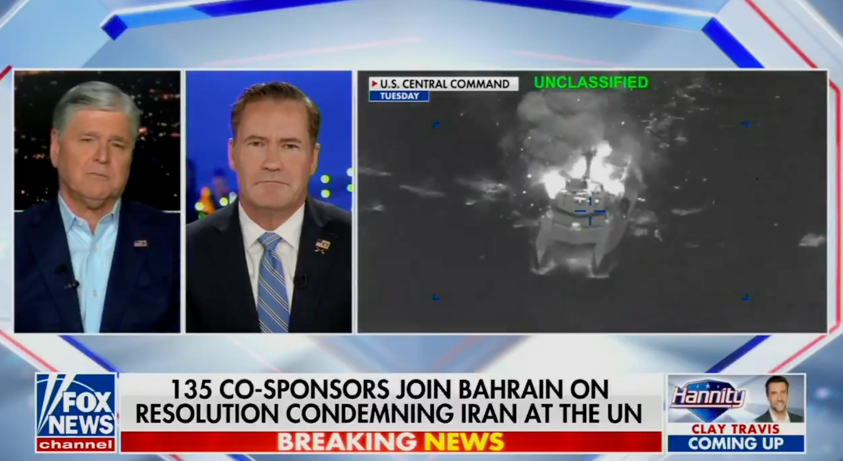 Fox News split screen makes an absolute mockery of Mike Waltz’s Trump ...