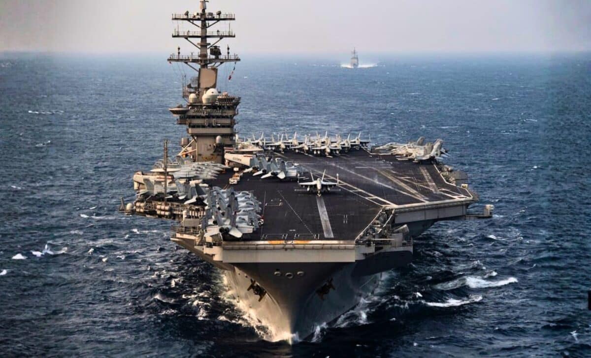 US Navy nuclear-powered aircraft carrier USS Nimitz heading for one ...