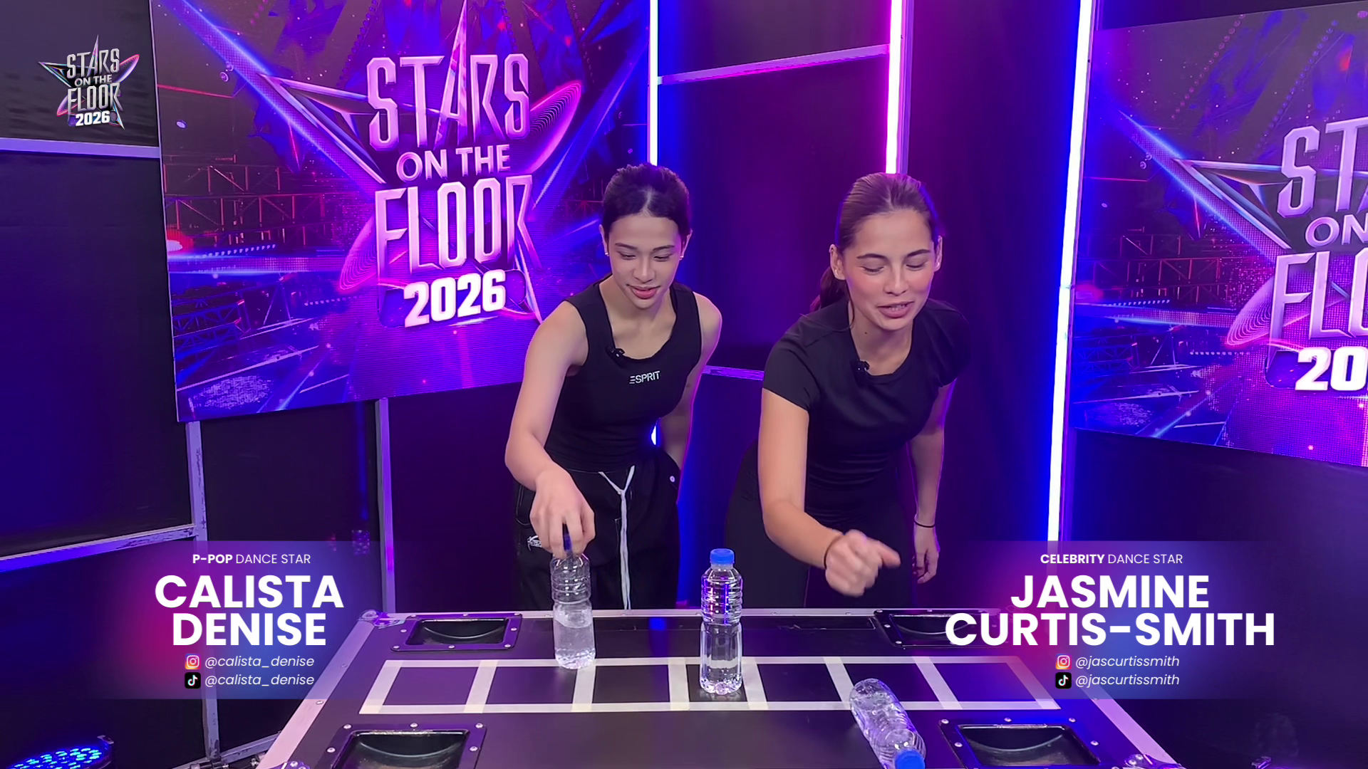 'Stars on the Floor' 2026: Jasmine, Denise play the 'Bottle Flip' challenge