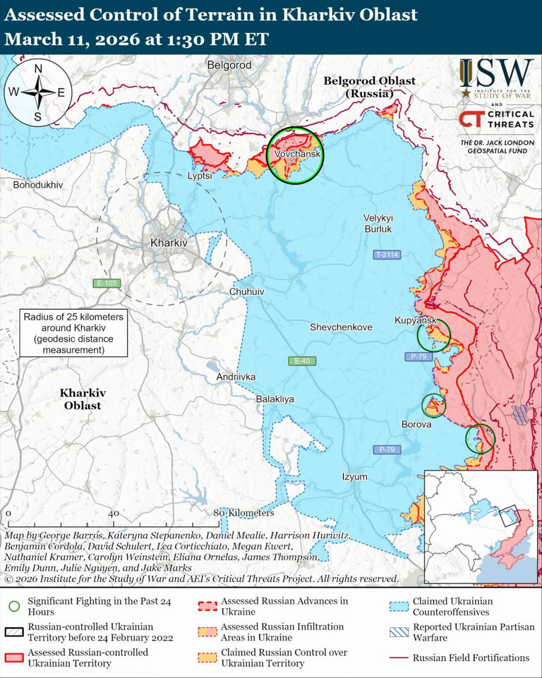 Ukrainian forces advance on multiple fronts, including Kupiansk and ...