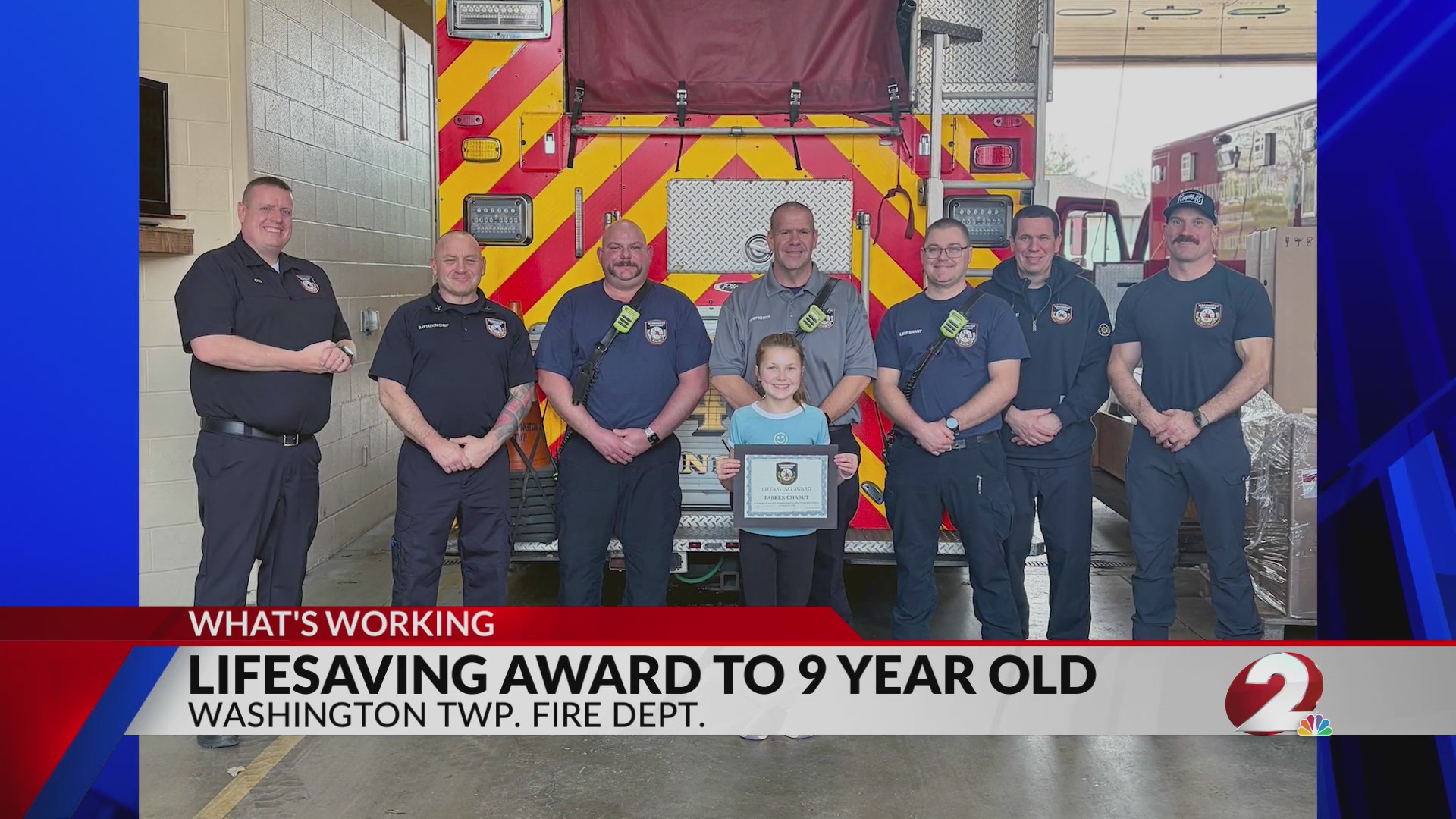 9-year-old recognized for life-saving action in Washington Twp.