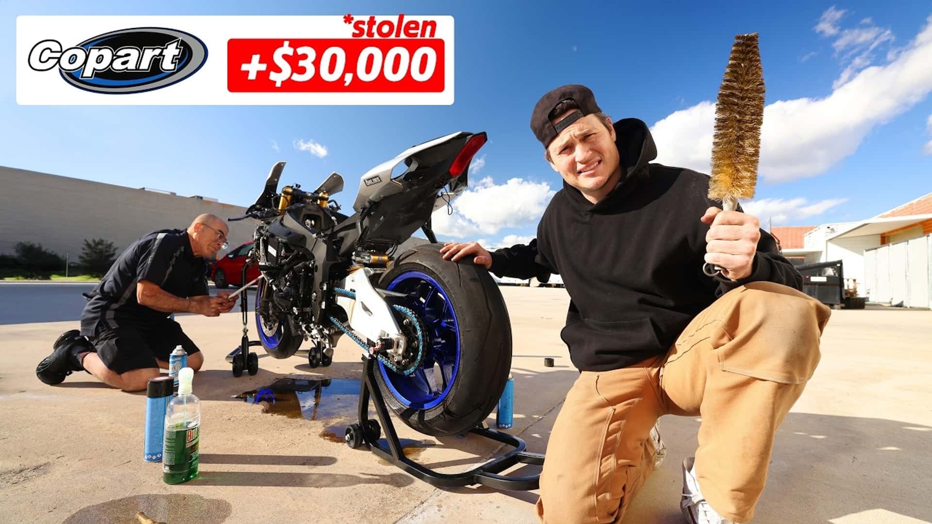 Watch a poor, crashed out Yamaha R1M get the sick parts upgrades it ...