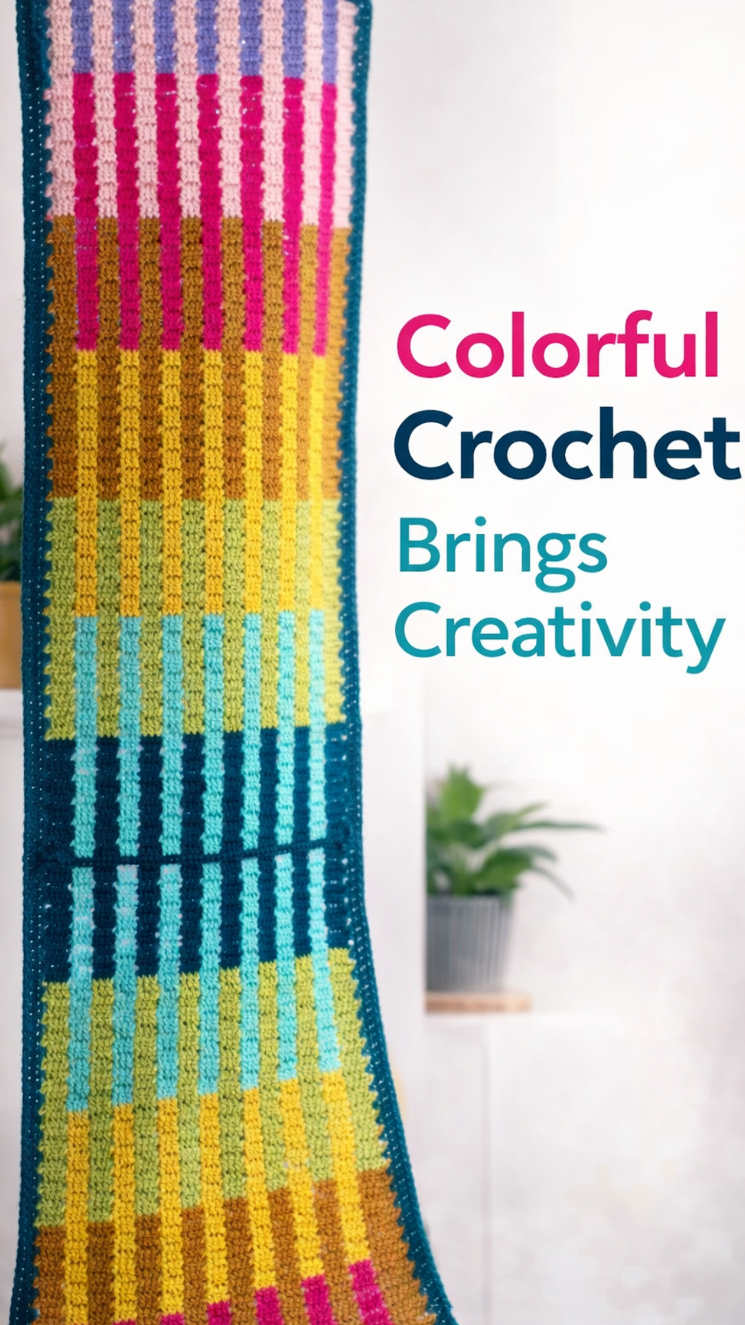 The secret joy of bright colorful crochet creations