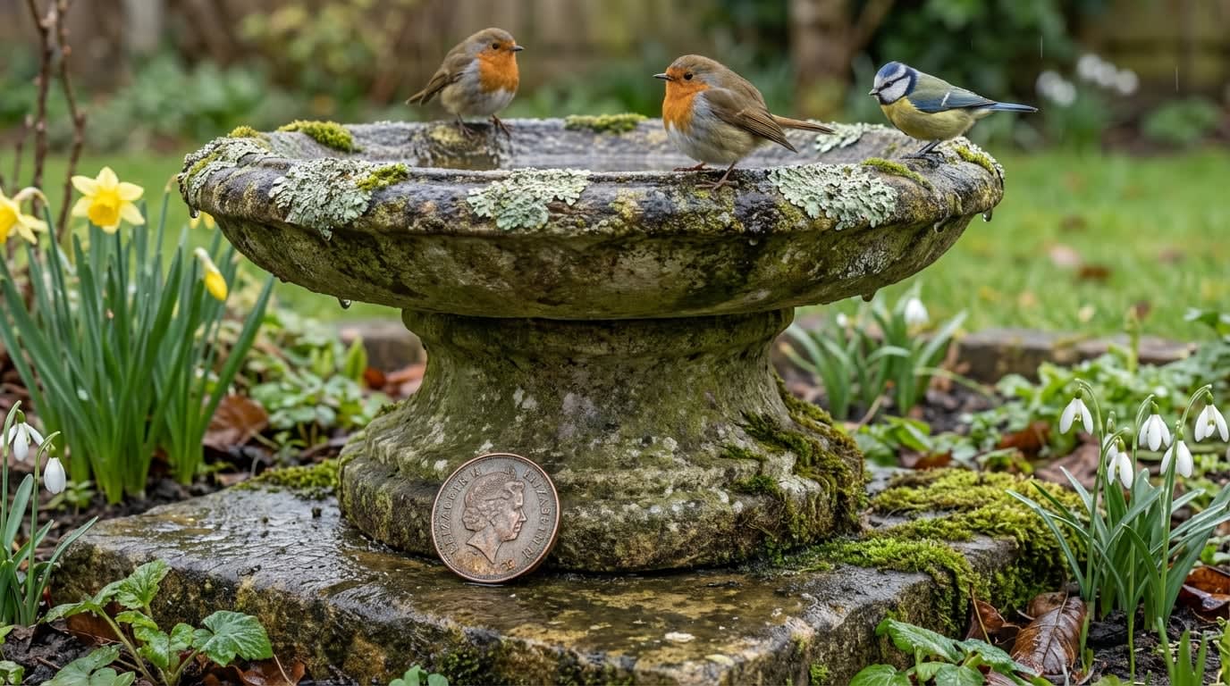 This 1p coin in your bird bath could quietly protect garden birds this ...