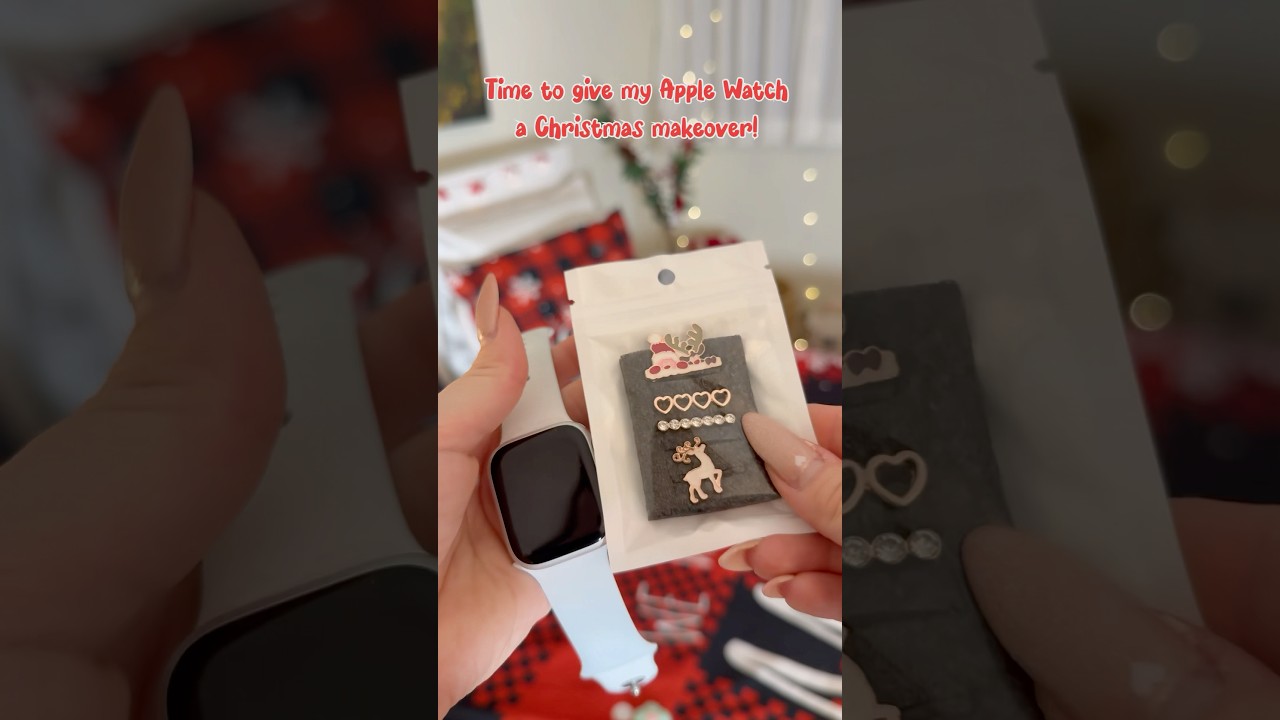 Christmas makeover for my Apple Watch | Unboxing festive charms 🎄