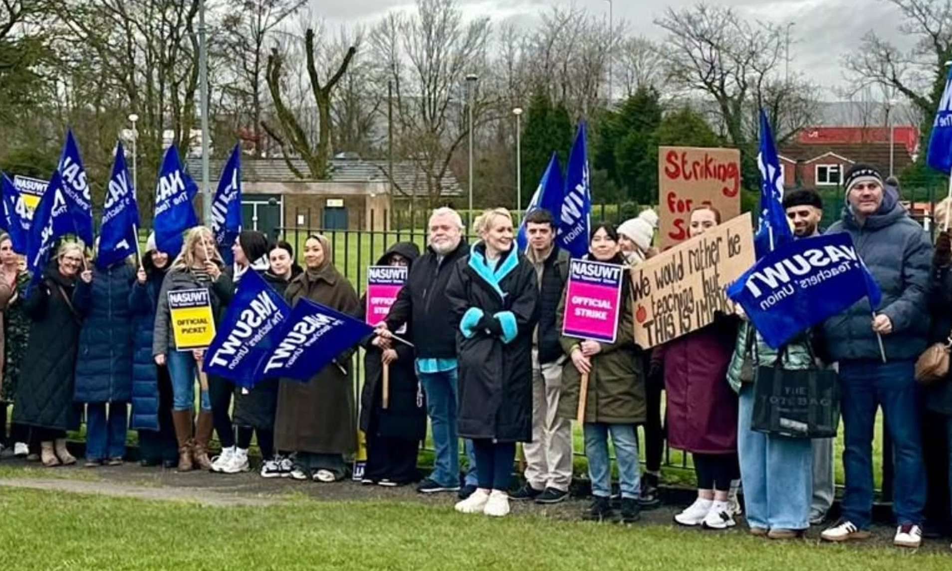 Teachers strike over 'violent and abusive' pupils after staff were ...