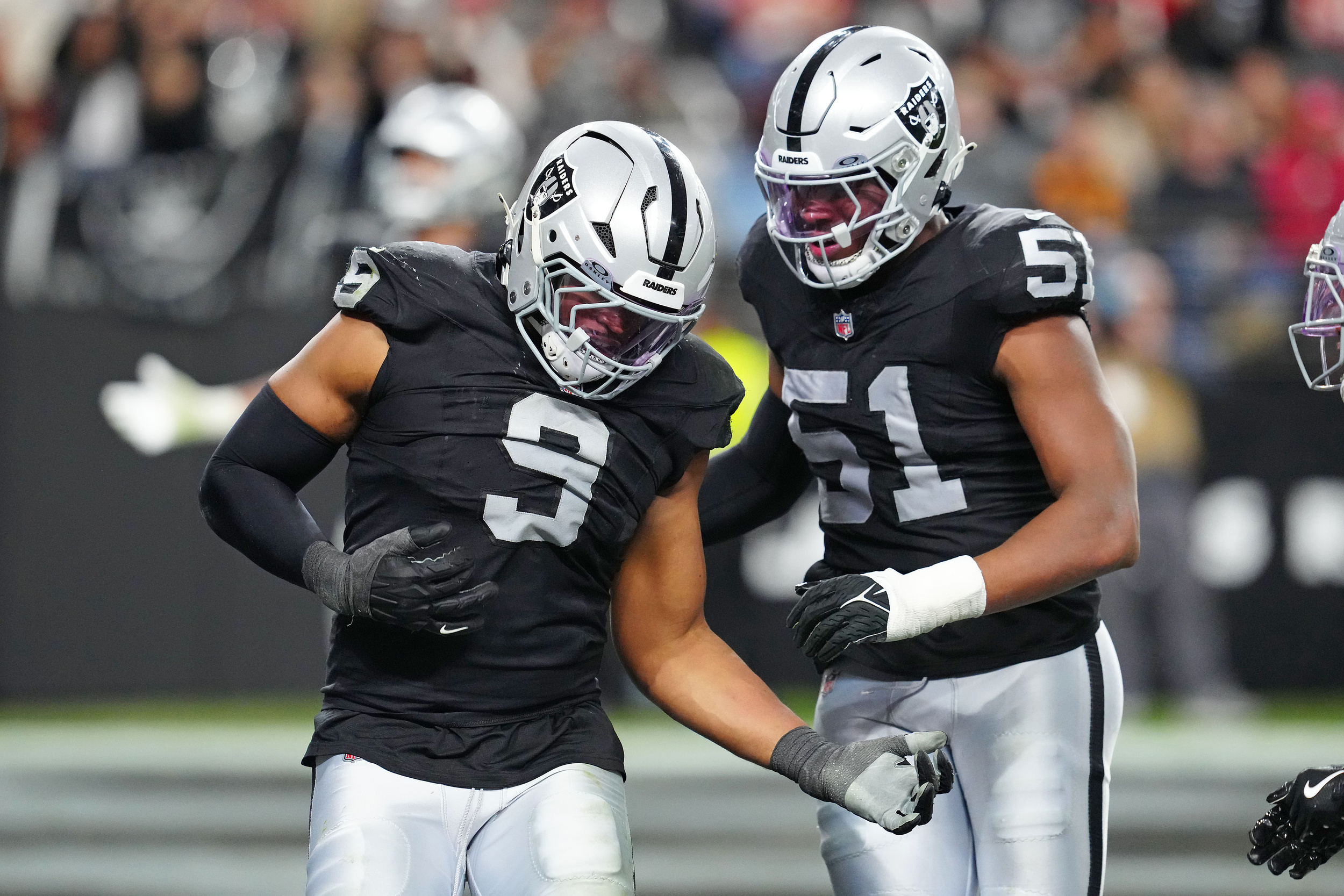 Raiders add Nakobe Dean, keep Malcolm Koonce, trade for Taron Johnson