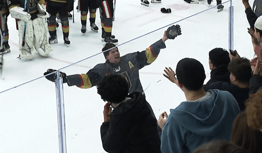 Hockey player who lost family in rink shooting scores game-winning goal