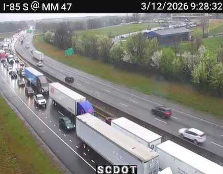 Live: Crash on I-85 southbound has all lanes blocked in Greenville County
