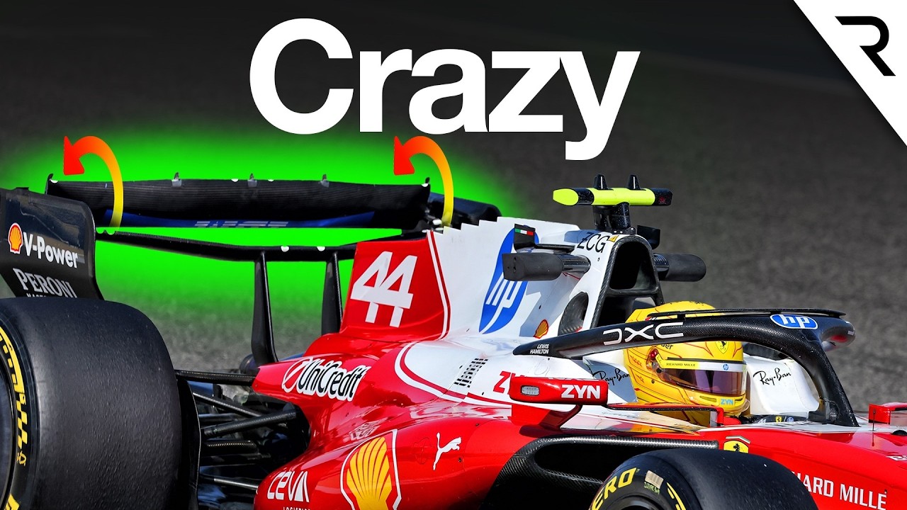 Ferrari’s unusual rear wing experiment raises questions across Formula 1