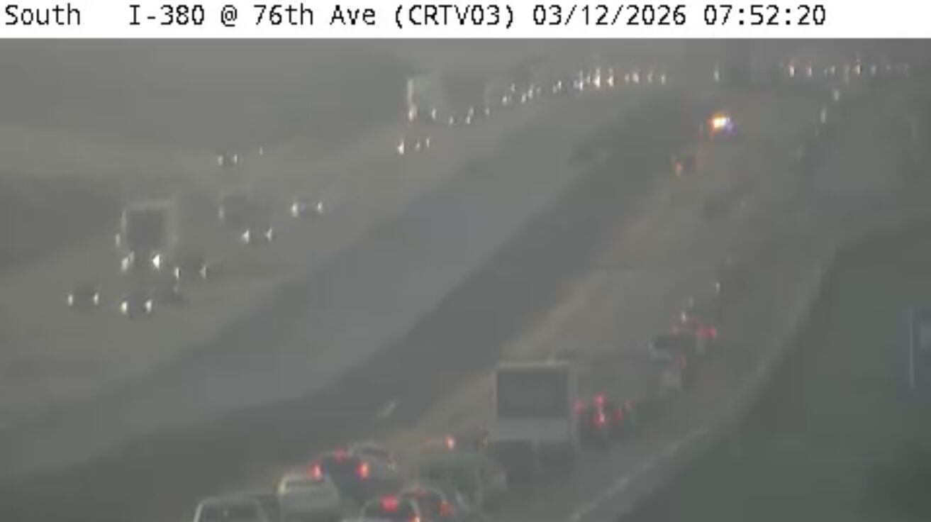 Traffic alert: Crash on I-380 south slows morning commute