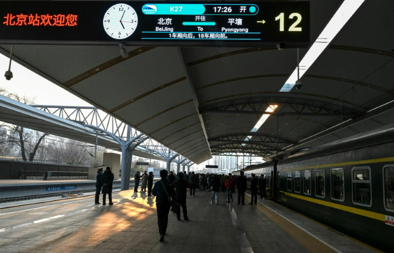 China-North Korea train arrives in Pyongyang after 6-year halt