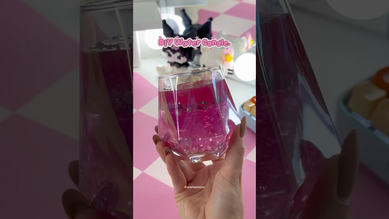DIY water candle💖