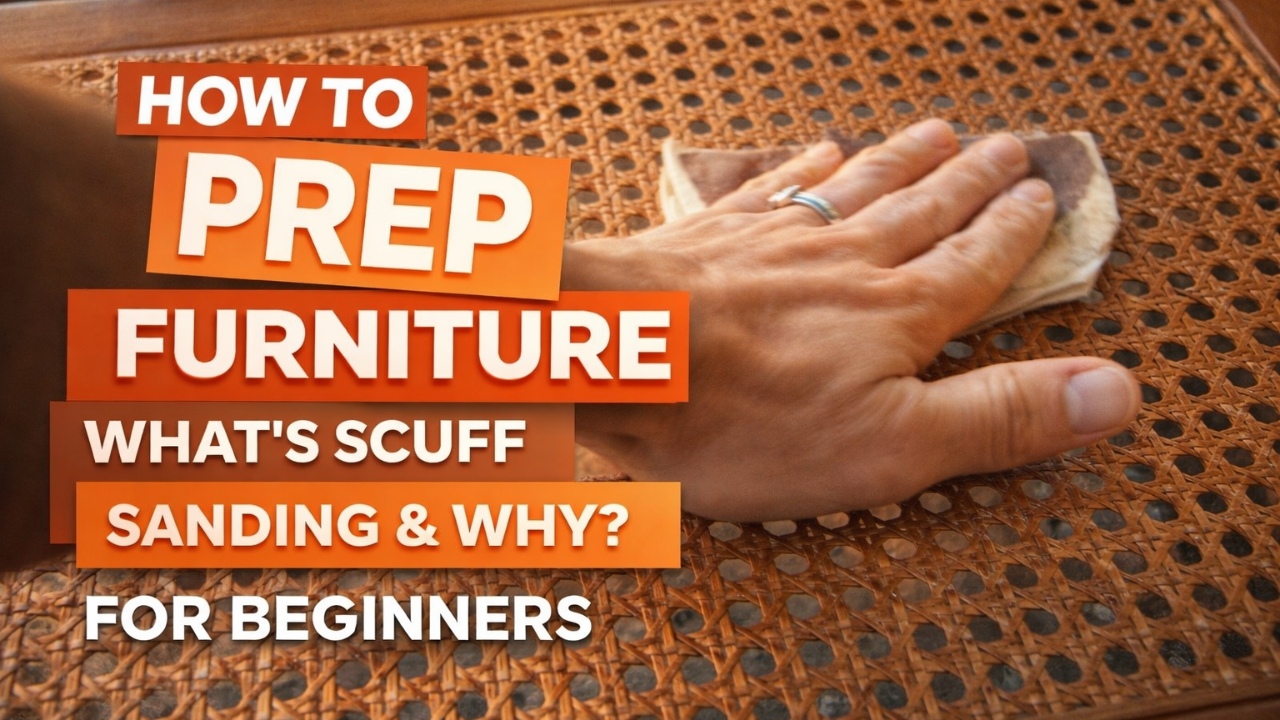 Scuff sanding furniture: the simple prep step beginners miss