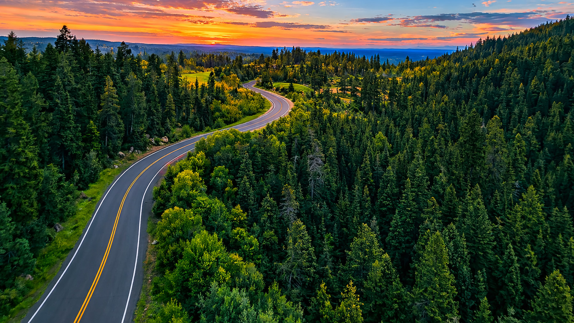 The scenic mountain route of Sandia Crest, New Mexico