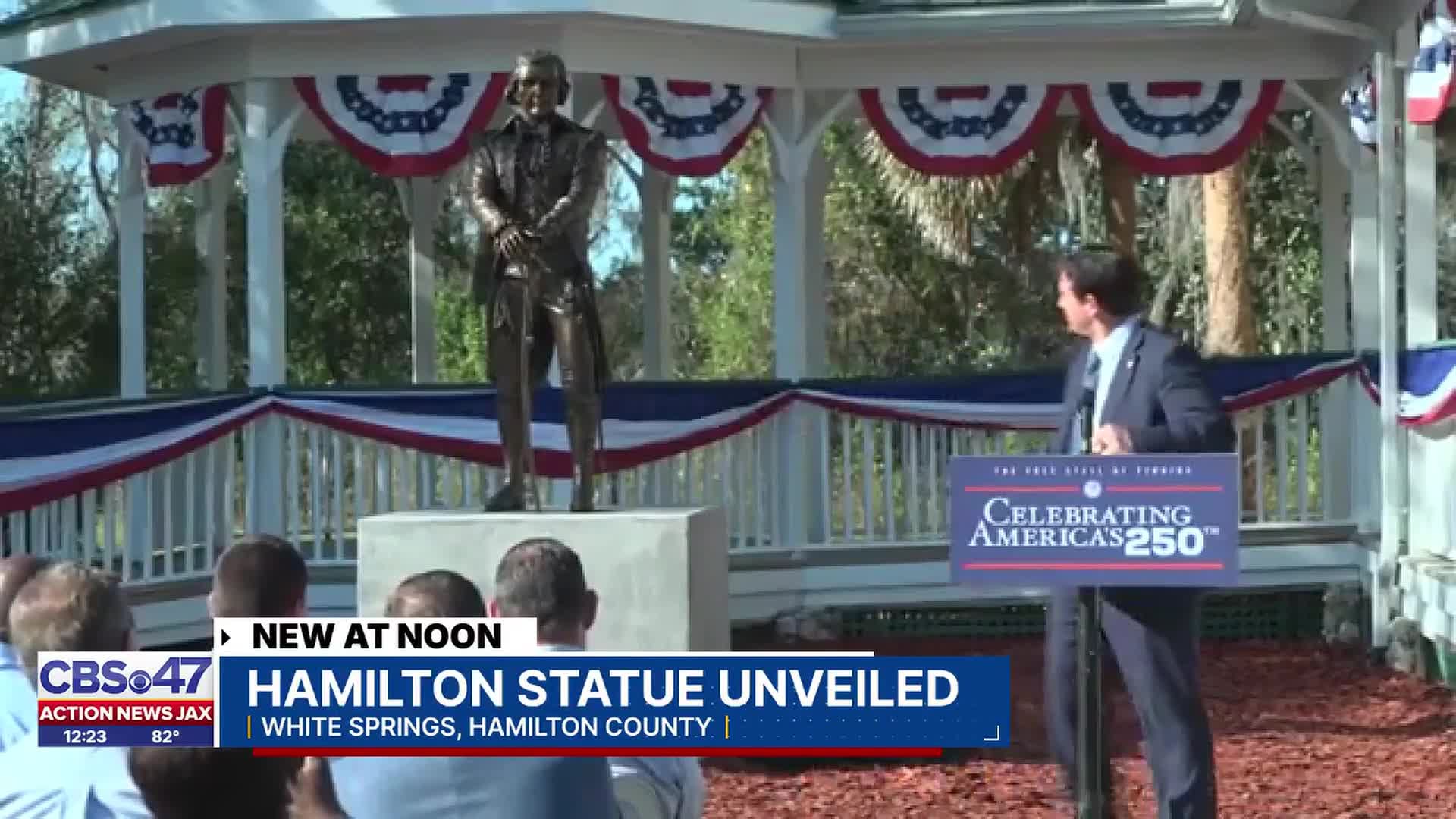 DeSantis unveils Alexander Hamilton statue in county named for him ...
