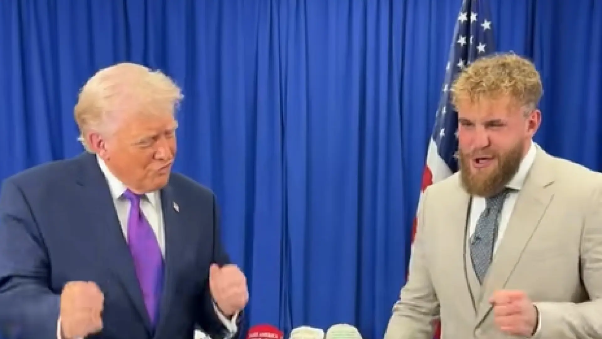 Donald Trump baila con el 'youtuber' y boxeador Jake Paul tras ...