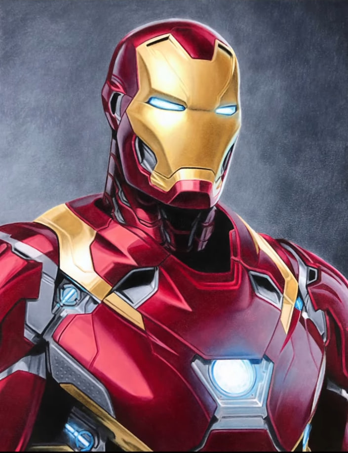 How artists bring Iron Man to life in an epic drawing time lapse