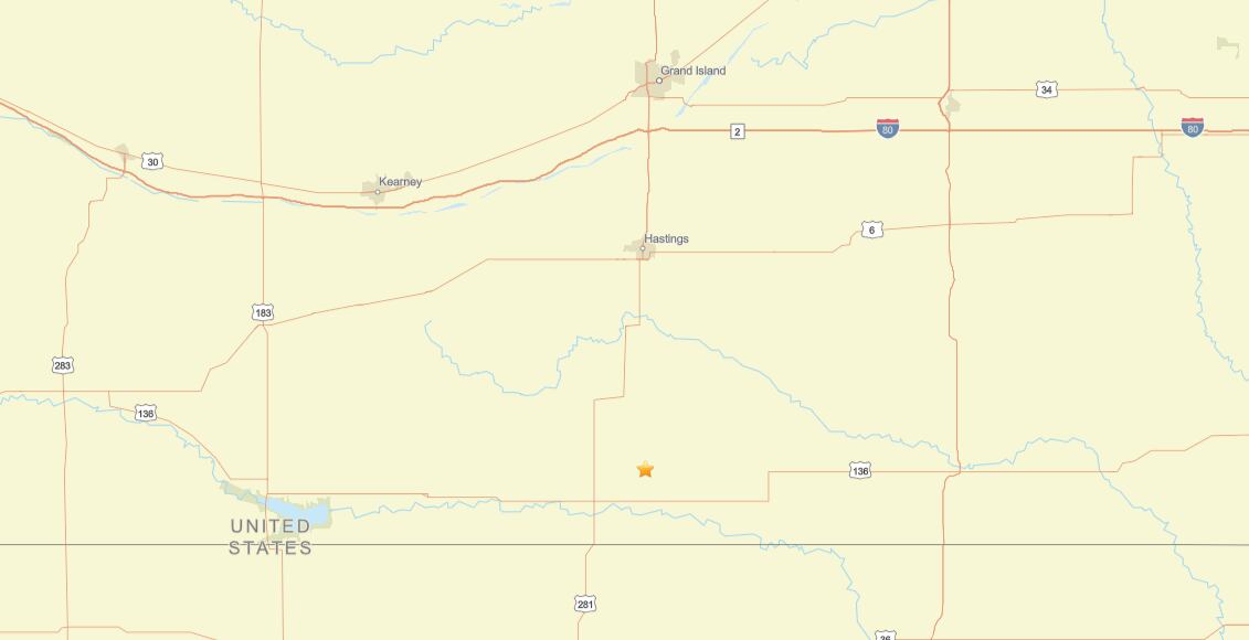 Another earthquake reported in south central Nebraska
