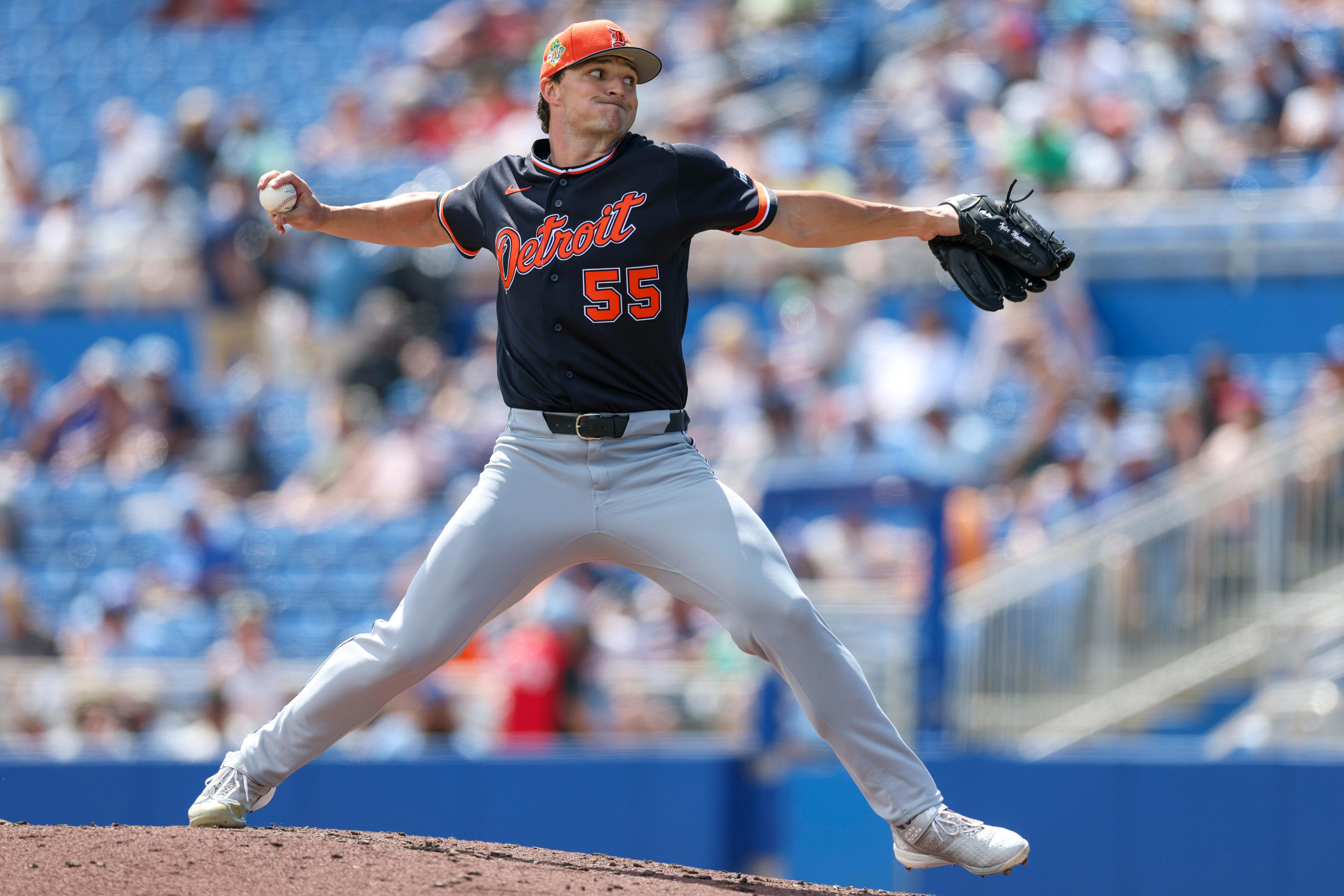 Tigers cut 3 pitchers from spring camp, including arm with big upside