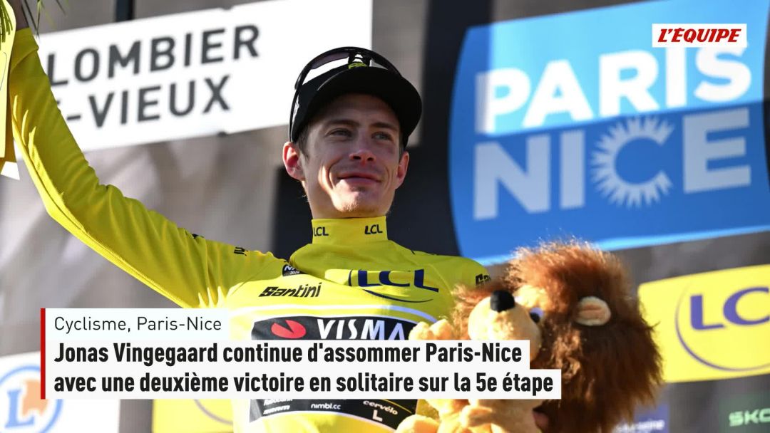 Vingegaard continue d'assommer Paris-Nice avec une deuxième victoire en ...
