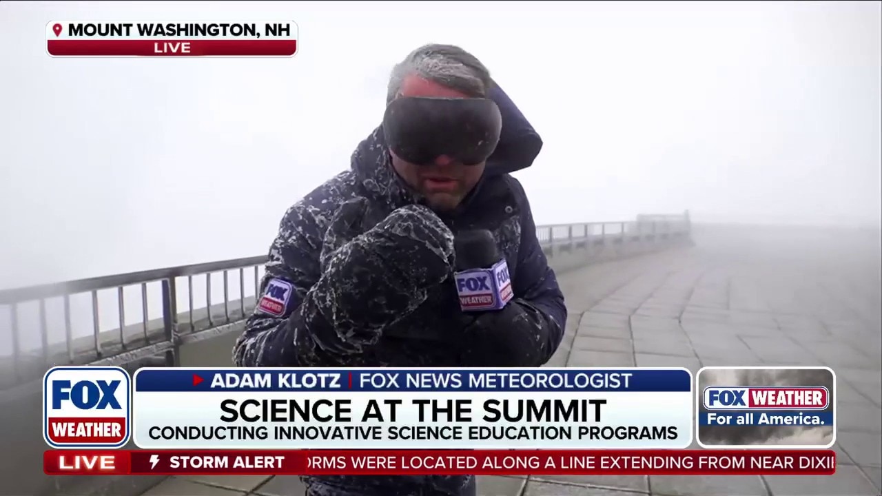 FOX News meteorologist Adam Klotz battles brutal conditions atop Mount ...
