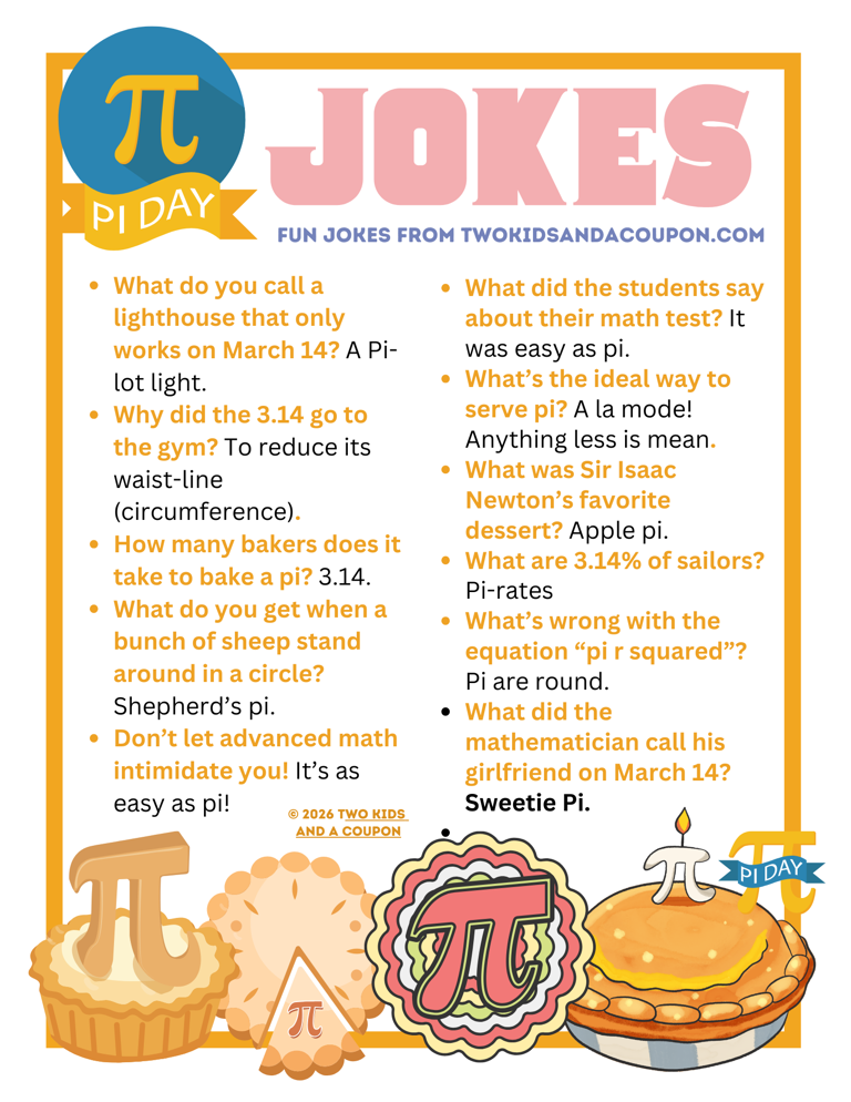 A slice of humor: The ultimate list of Pi Day jokes