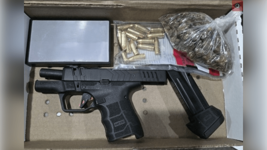 Police find gun and drugs hidden in center console, NCPD says
