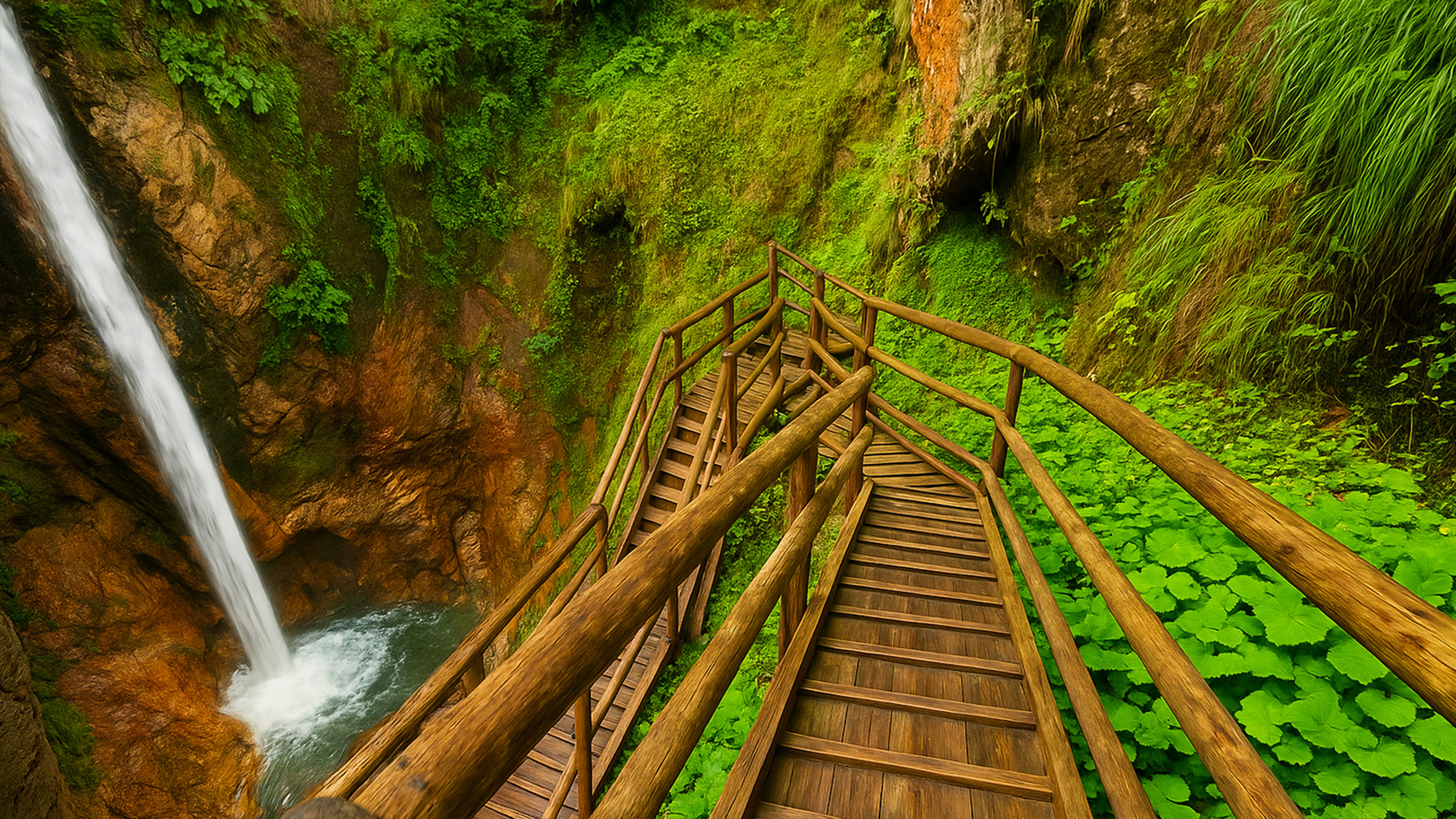 Raggaschlucht Austria canyon walk near Flattach (4K)
