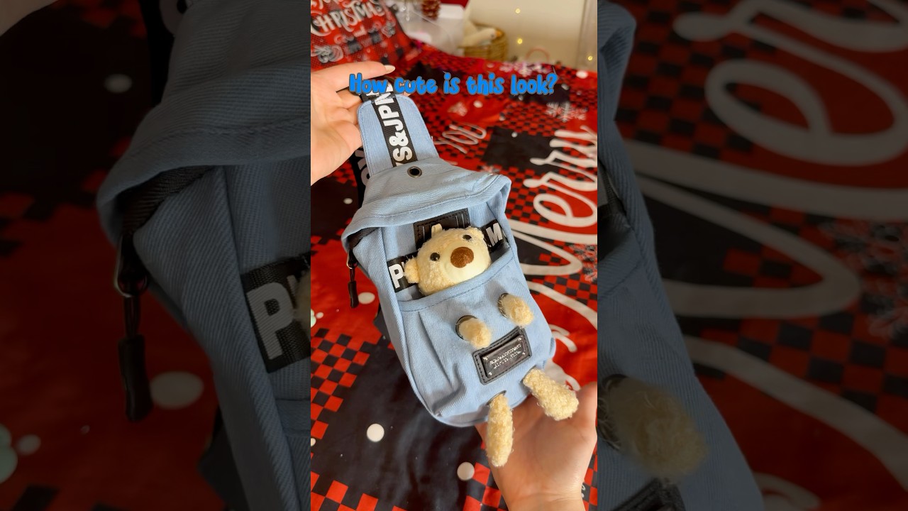 Unboxing the cutest teddy bear crossbody bag from Temu | What’s in my ...