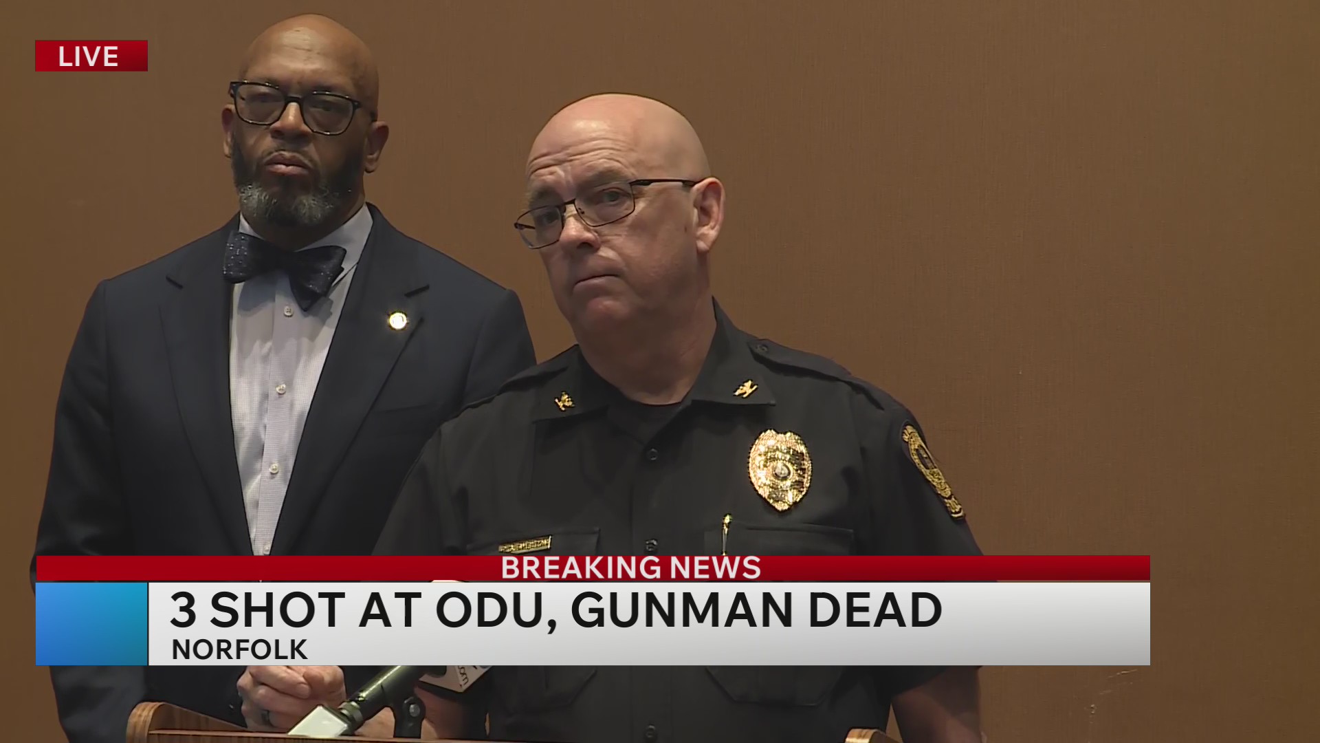 Brett Hall asks ODU police chief if this is a targeted attack