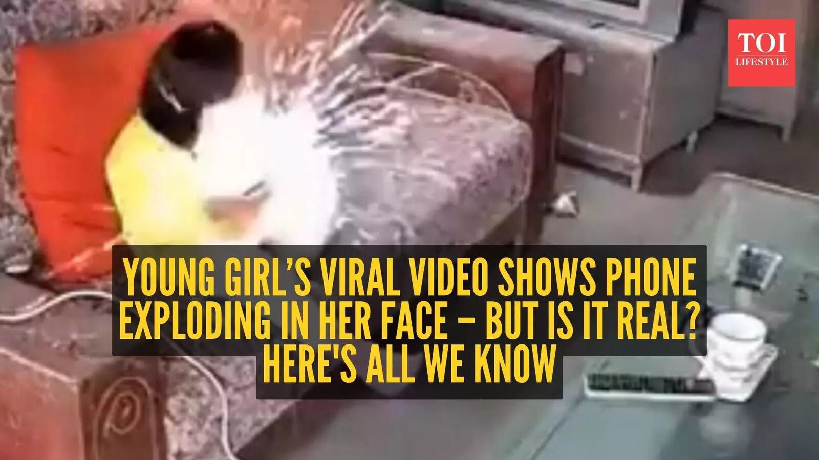 Young girl’s viral video shows phone exploding in her face – but is it ...