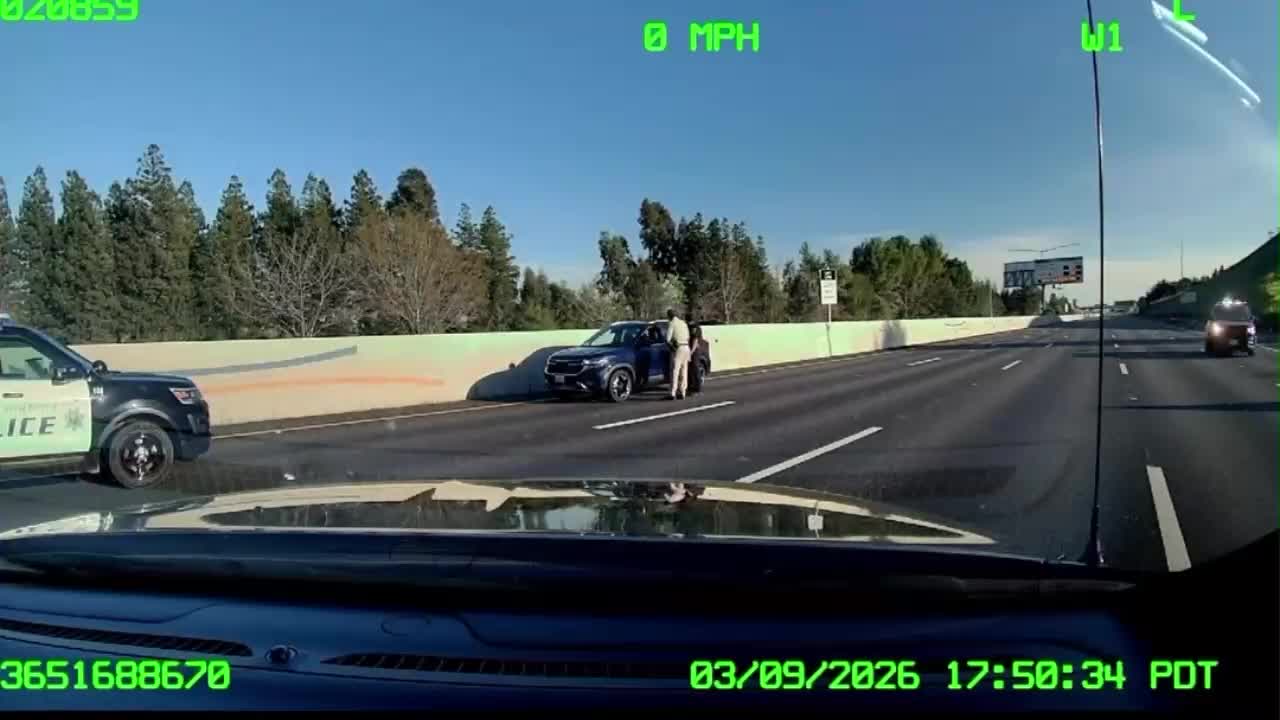 Wrong-way driver safely pulled over on Interstate 80